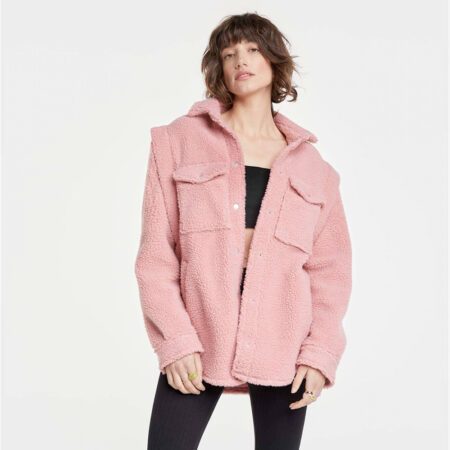 Pink teddy jacket | FERENT